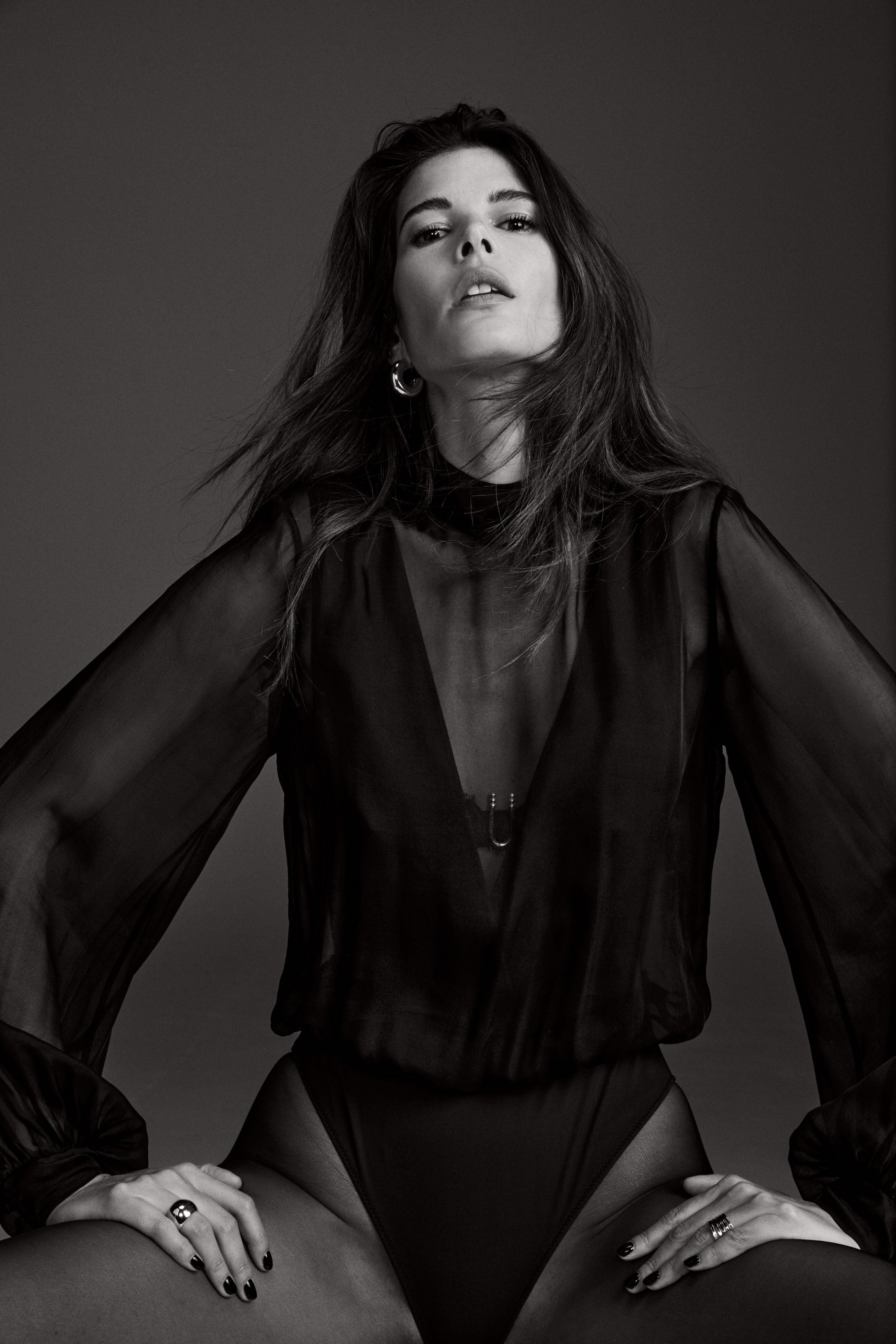 Les Bodys Aubade Black Chiffon Body – Juste Moi