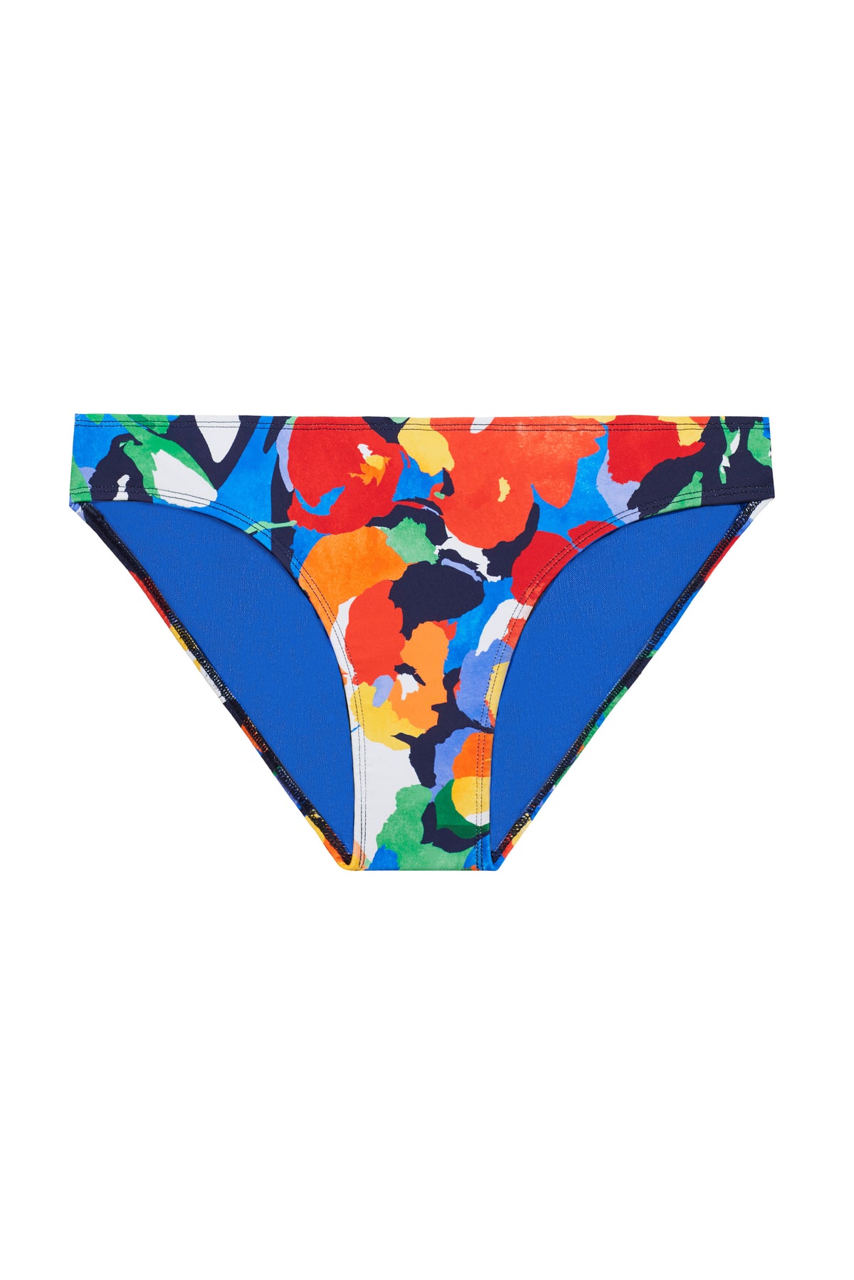 Bold Abstract Floral V Wired Bandeau Bikini Juste Moi