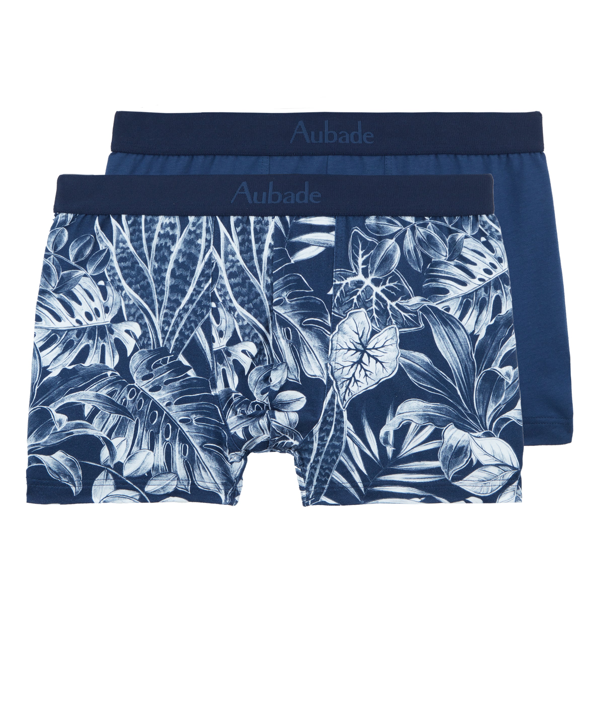 Boxer Duo Ink Leaves/Blue for Men – Juste Moi